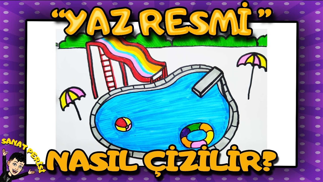 🎨 Yaz Resmi Çizimi - Yaz Nasıl Çizilir? ☀️🏖️ - YouTube
