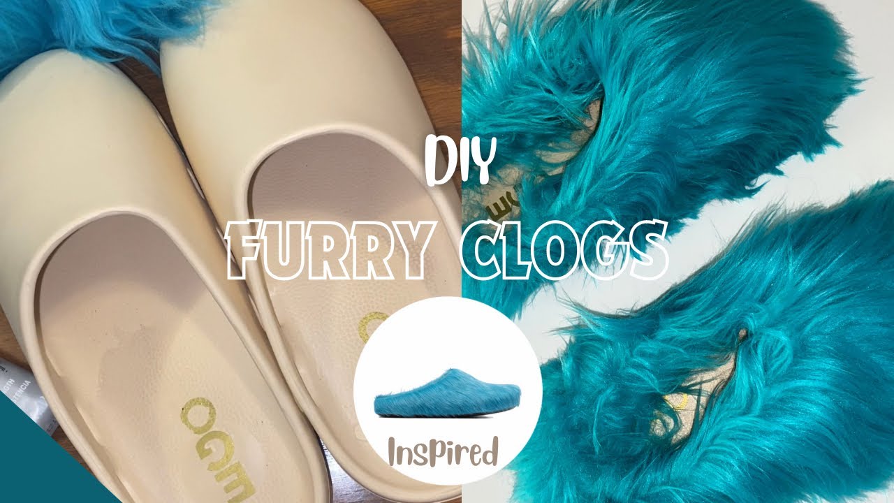DIY Furry Clogs ♡ (Marni inspired) - YouTube