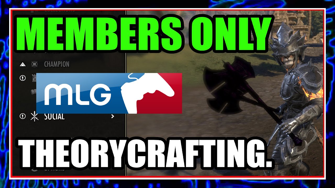 Theorycrafting N' Testing Meta Builds.| ESO MEMBERS Lagstream 🔴 - YouTube