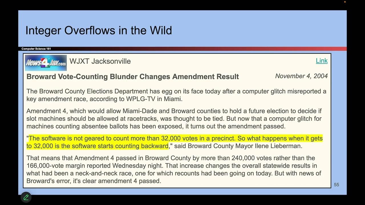 [MemSafety2, Video 13] Integer Overflows in the Wild, Summary - YouTube