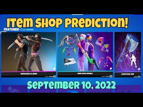 September 10, 2022 | Fortnite Item Shop Prediction - YouTube