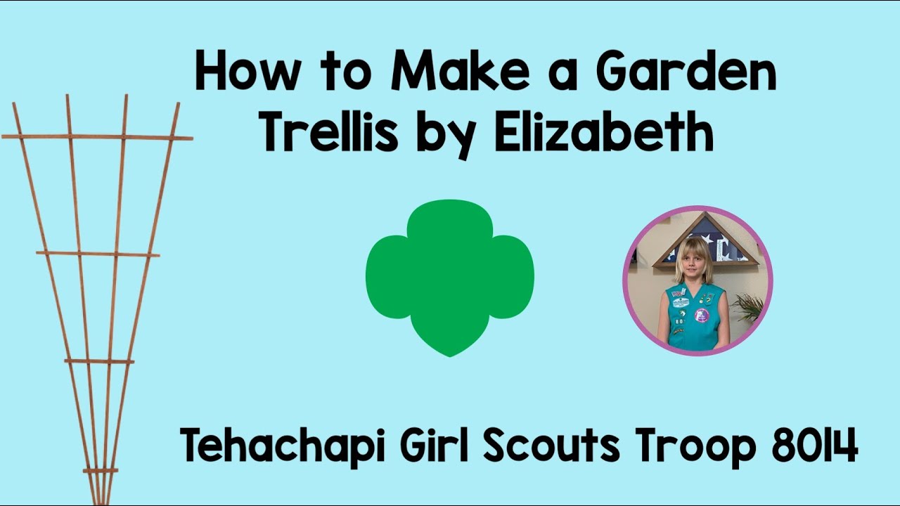 How to Make a Garden Trellis - YouTube