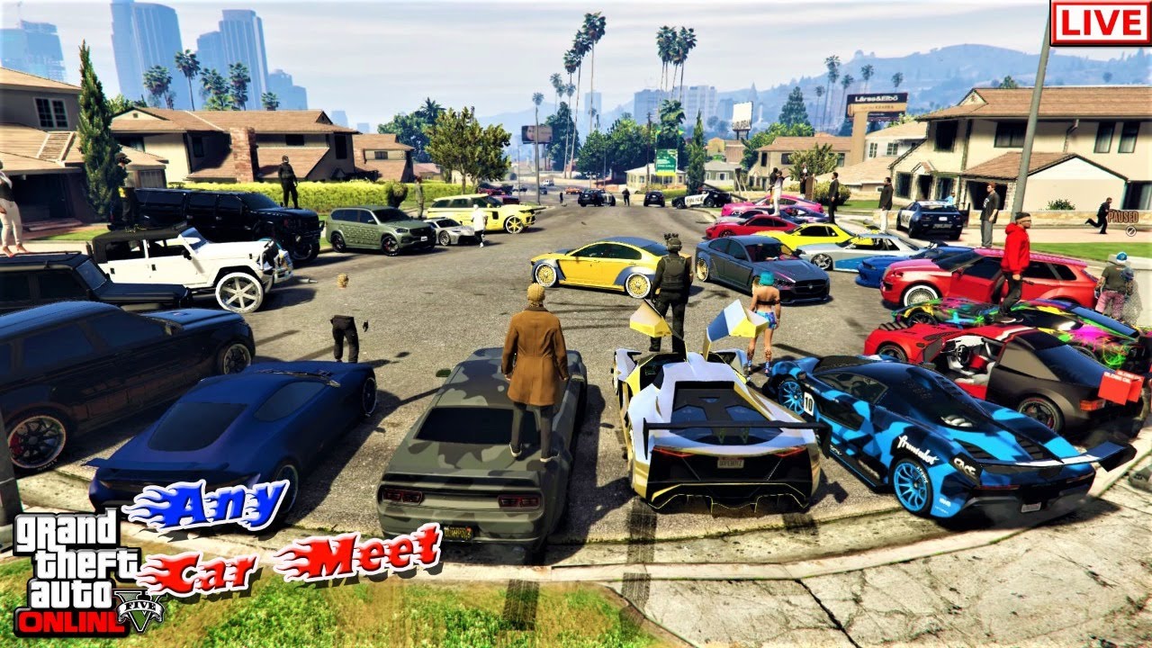 GTA 5 ONLINE LIVE - CAR MEET| CAR SHOW | CRUISE | RP | DRAG RACES Ps4 ...