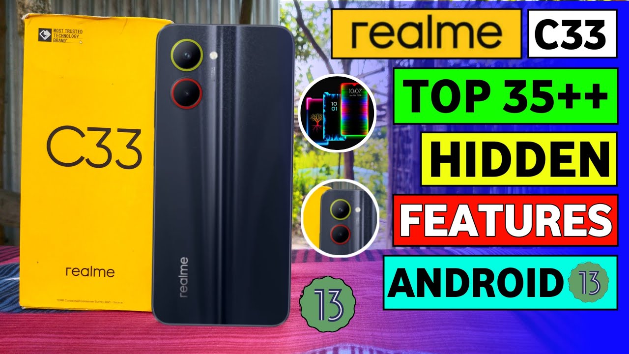 Realme C33 Top 35++ Hidden Features Android 13 | Realme C33 Tips And Tricks Android 13|HM ...