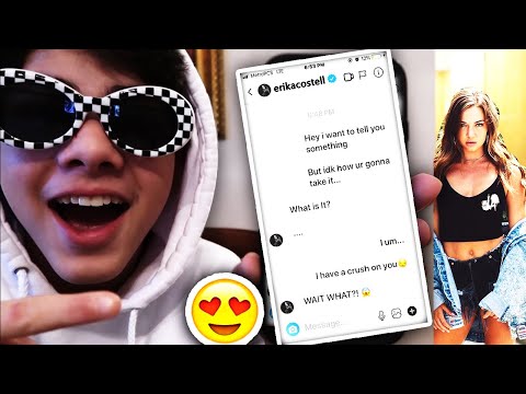 TELLING THE REAL ERIKA COSTELL I LIKE HER!! (TEXTING JAKE PAUL’S GIRLFRIEND)