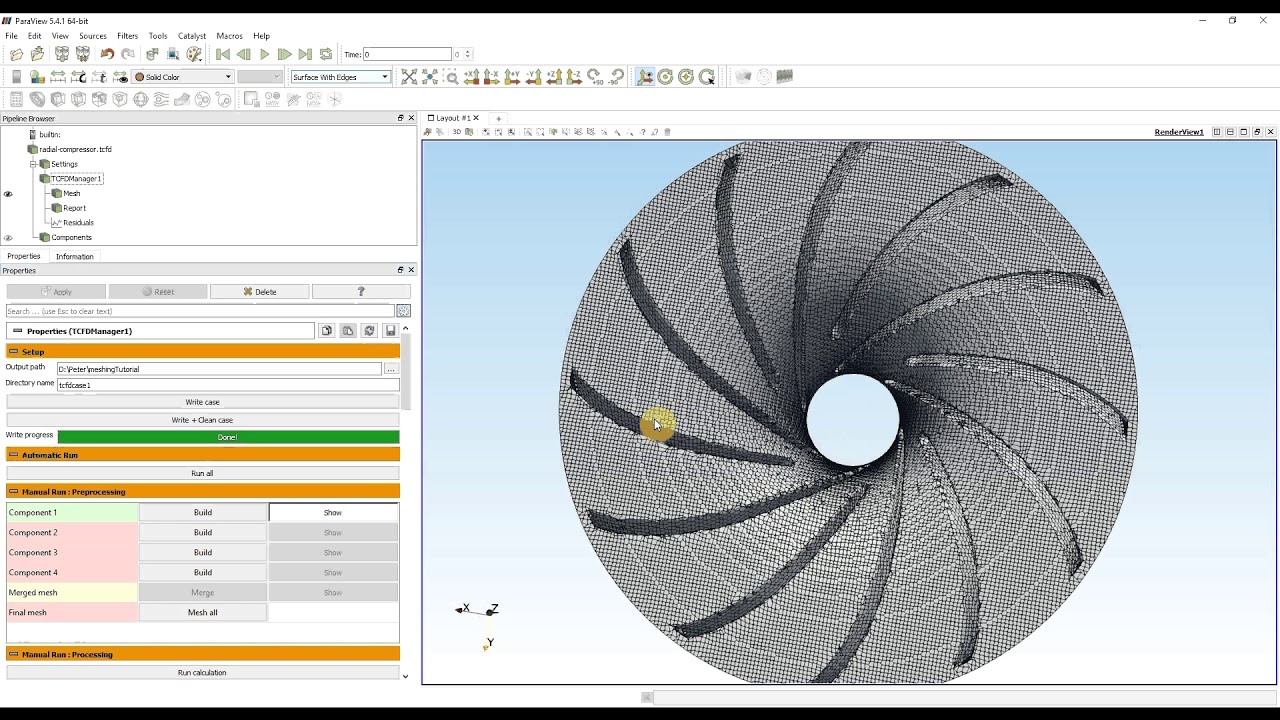 Tcfd® 19 04 Meshing Using Automated Snappyhexmesh Impeller Basics Youtube