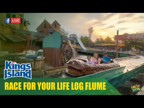 Kings Island Log Flume In Action - YouTube