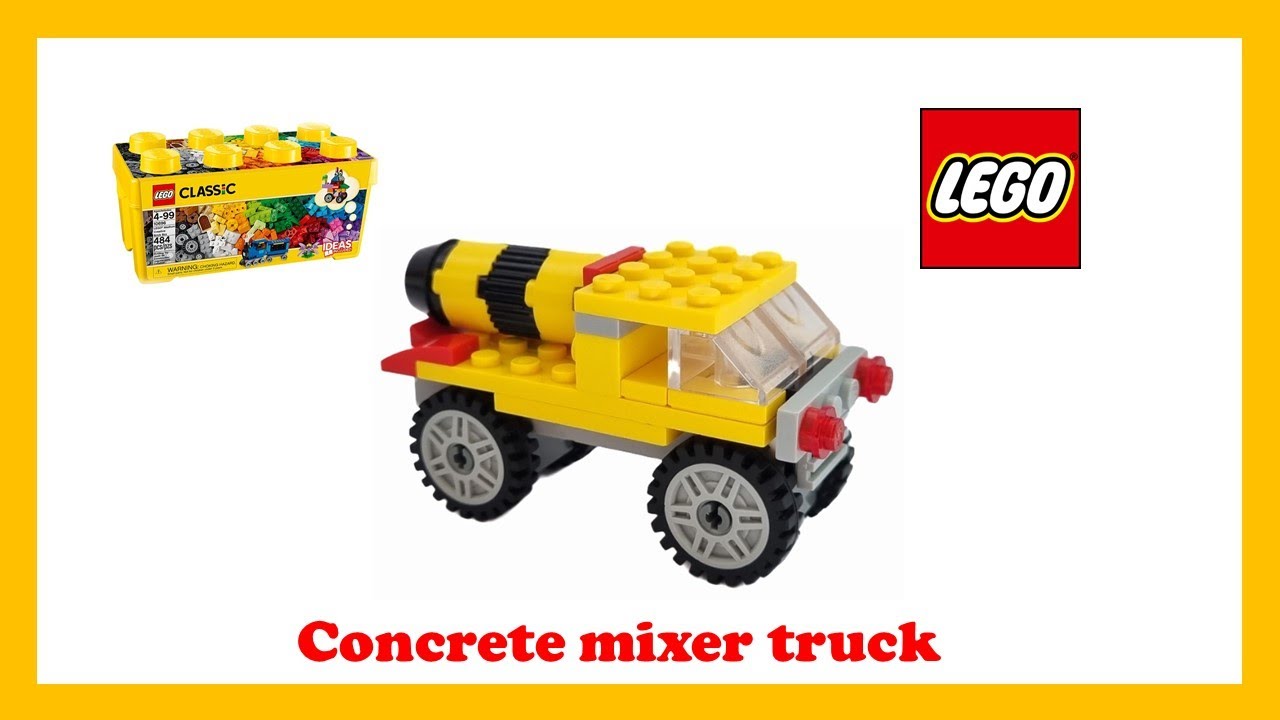 Cement Mixer Car, LEGO CLASSIC 10696 Creative Cars Building ...
