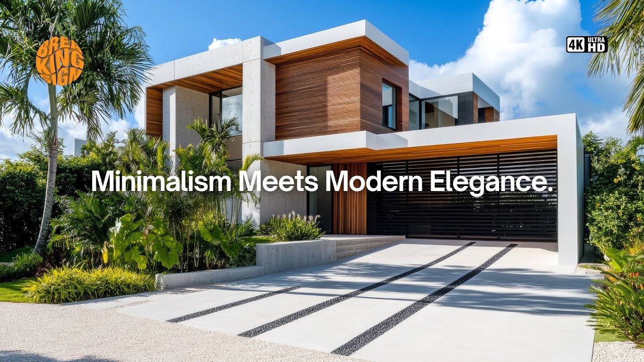 Modern Simple House Design: minimalist home with Outdoor Space Design ...