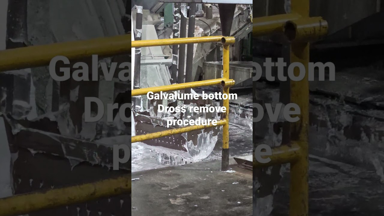 Galvalume pot Dross removal process 🙏 - YouTube