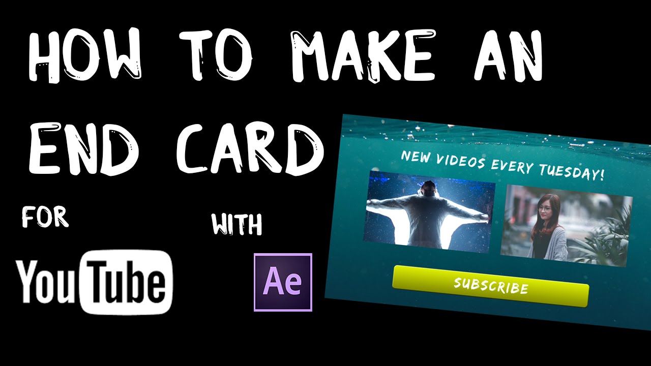 How to create an end card | After Effects Tutorial - YouTube