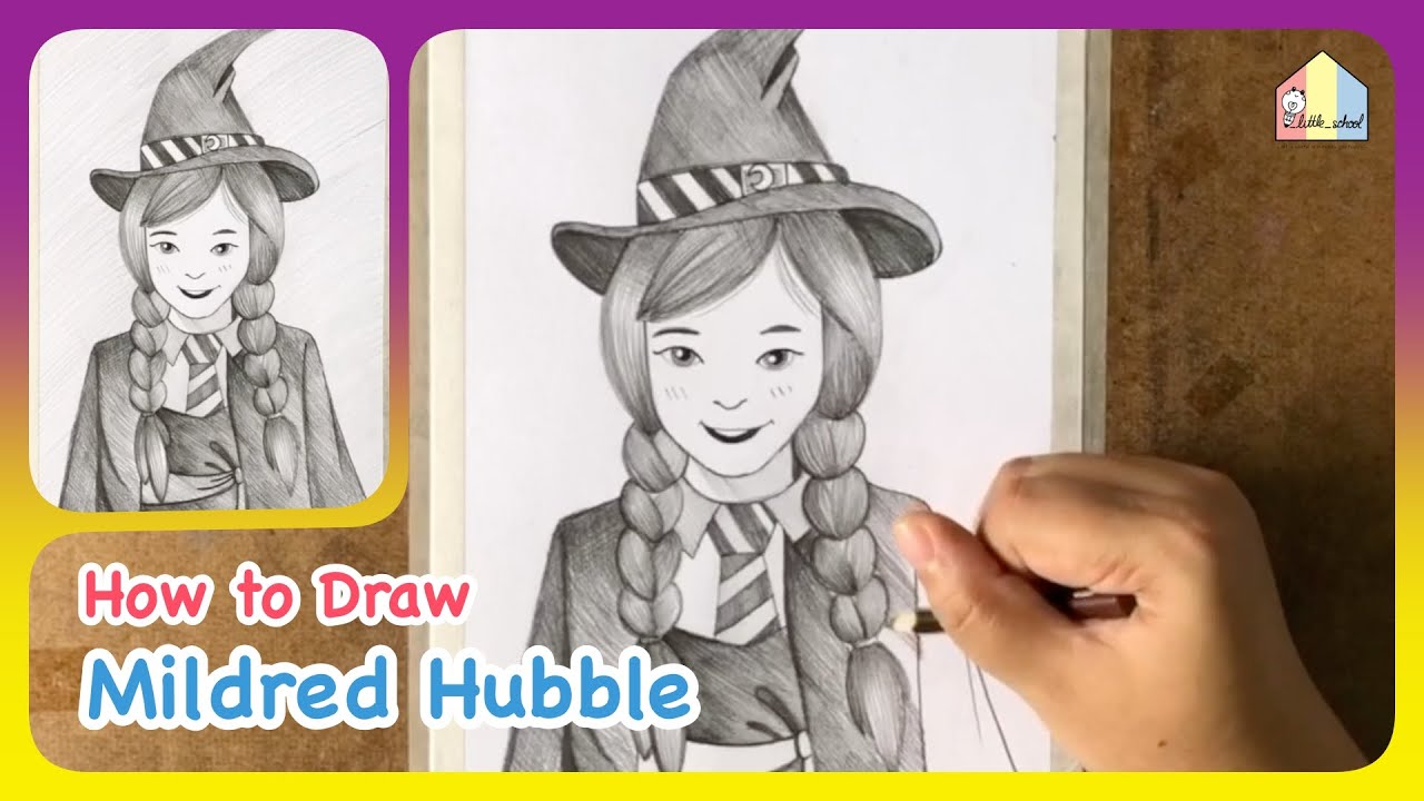 How to Draw Mildred Hubble Drawing สอนวาดรูปมิลเดร็ด ฮับเบิล The Worst ...