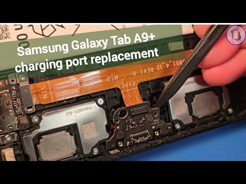 Samsung Galaxy Tab A9+ charging port replacement (Teardown)