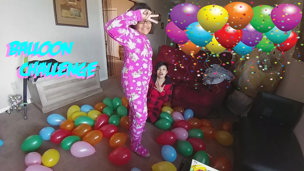 BALLOON CHALLENGE GONE WRONG!! - YouTube