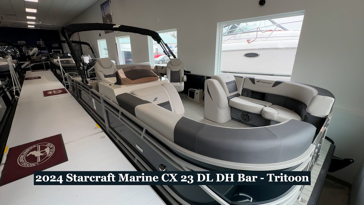 2024 Starcraft Marine CX 23 DL DH Bar - Tritoon - YouTube