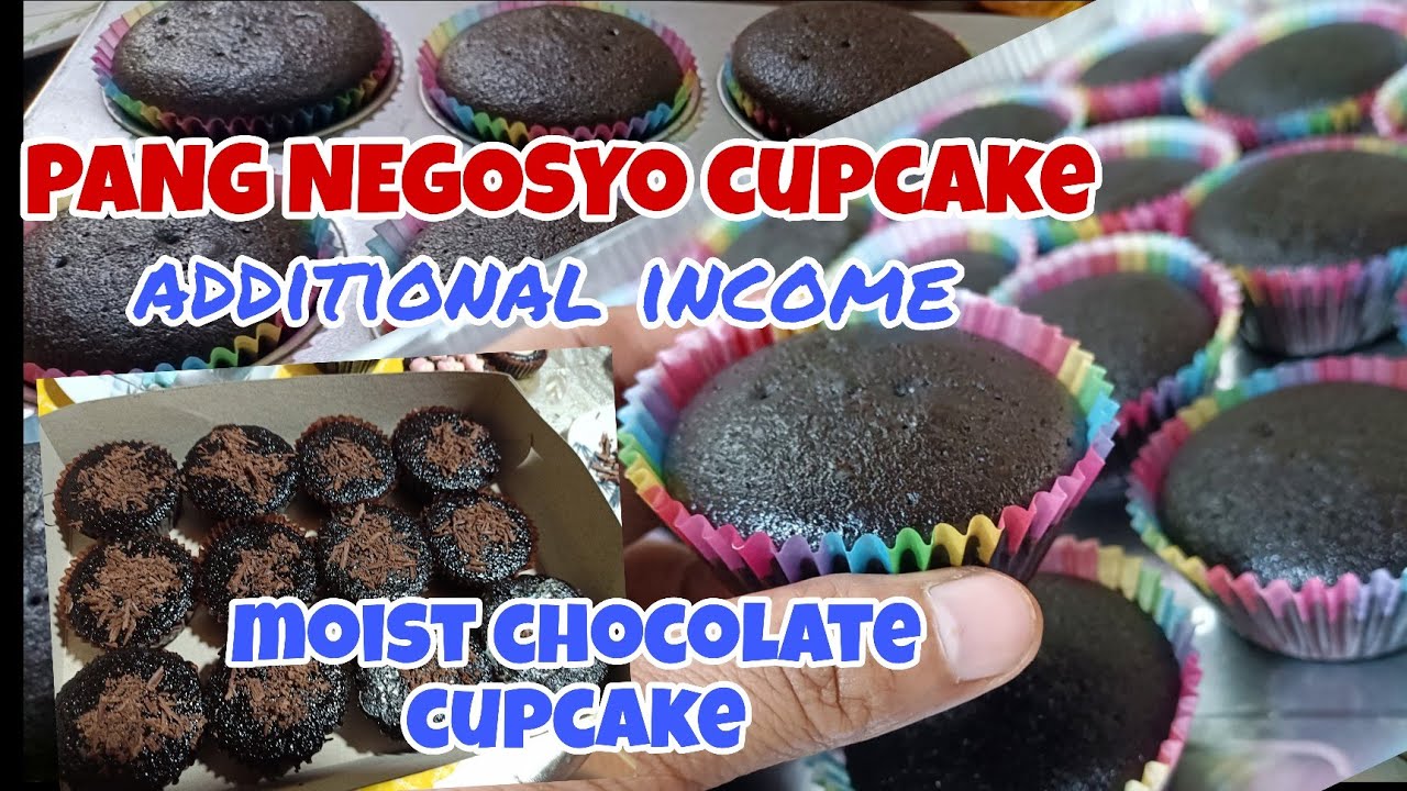 EASY CHOCO MOIST CUPCAKE RECIPE PANG NEGOSYO/MAY PERA SA KUSINA - YouTube