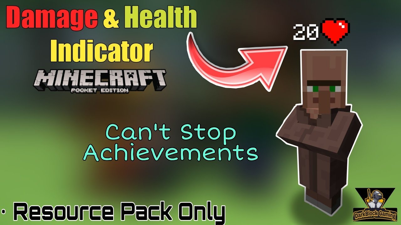 Health Bar And Damage Indicator Mod For Minecraft PE | - YouTube
