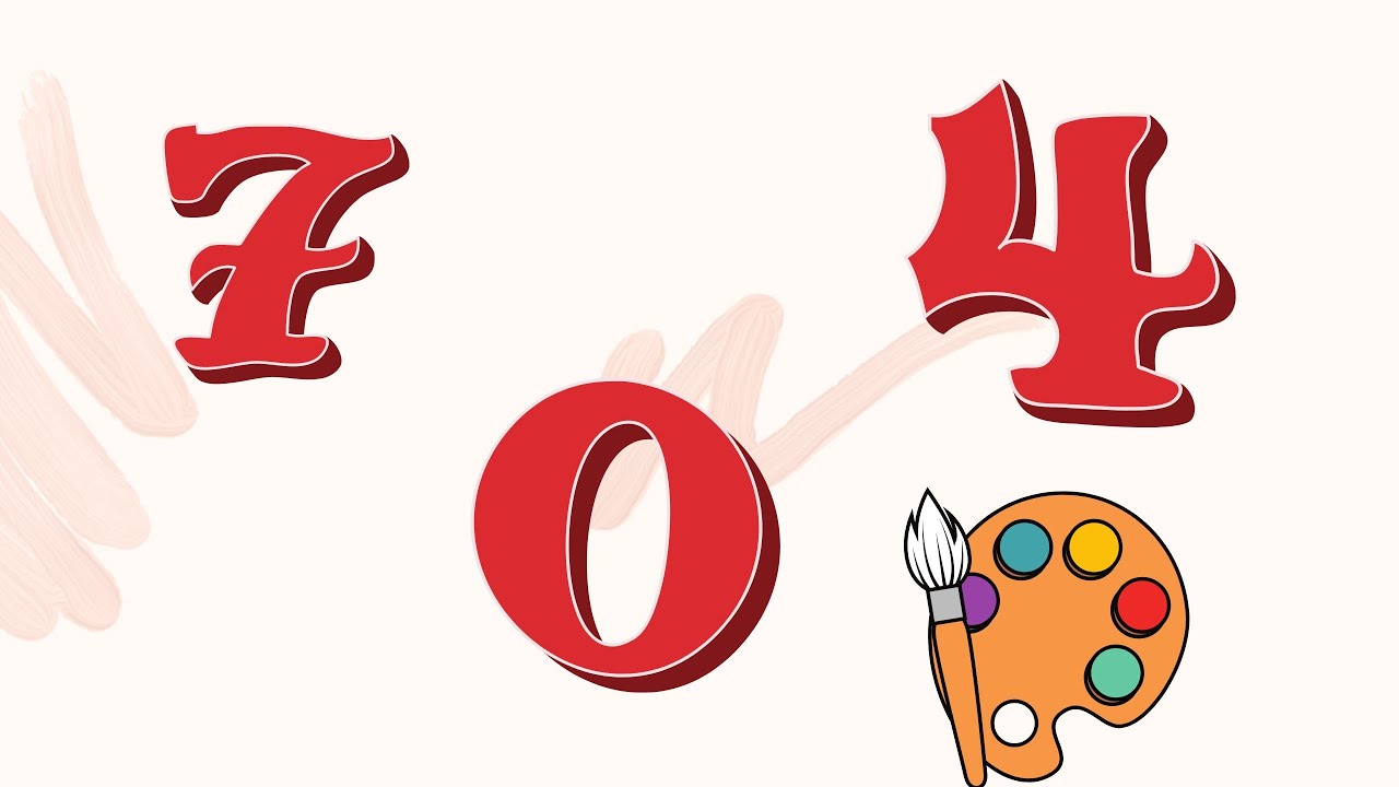 Numbers 12345 learning for kids & toddlers. Drawing,Writing/Colouring ...