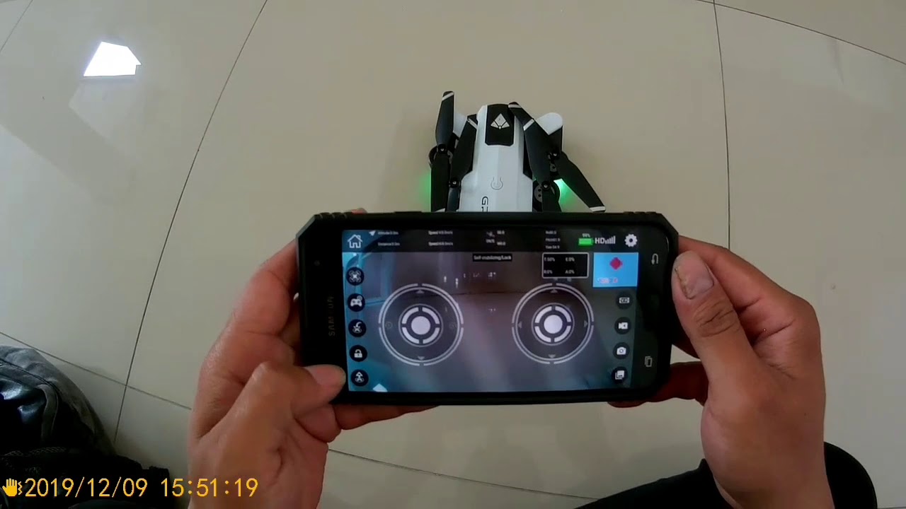 CARA MENERBANGKAN DRONE SG900-S GPS DENGAN HP ANDROID - YouTube