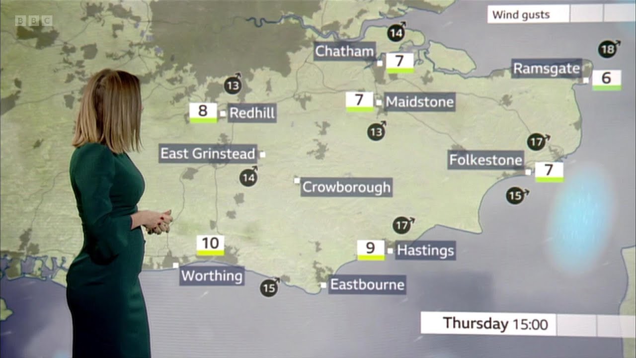 Rachel Mackley - South East Today Weather 14Dec2023 - YouTube