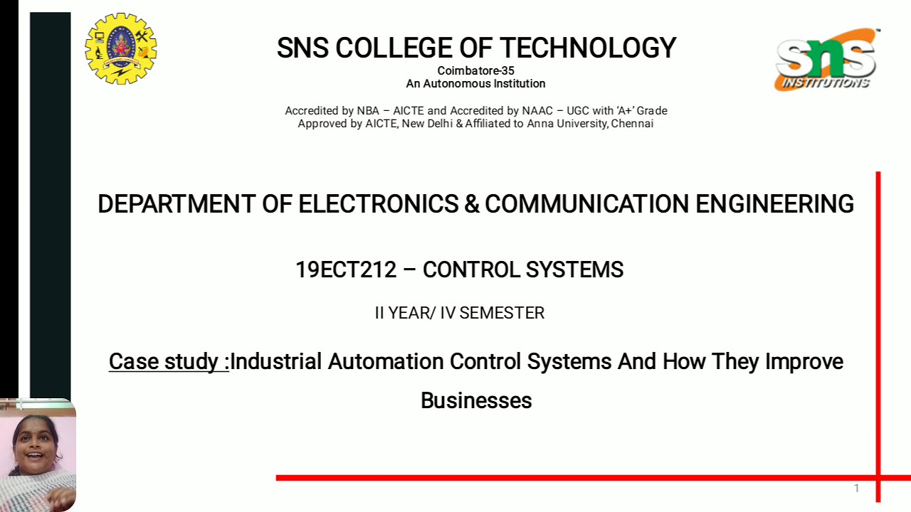 Case study on Industrial Automation Control systems - YouTube