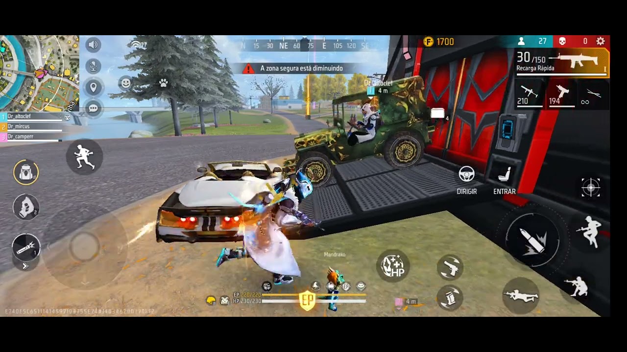 free fire gameplay 369 ranqueada. - YouTube