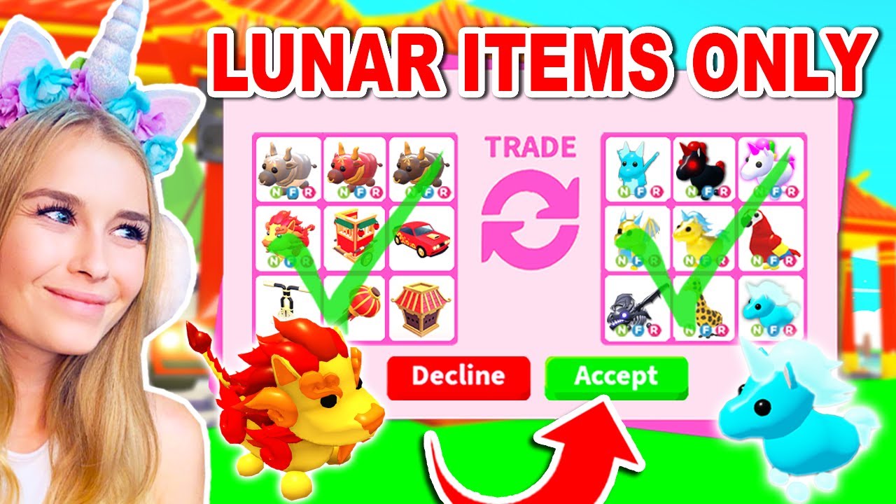 TRADING *NEW* Lunar New Year Items ONLY In Adopt Me! (Roblox) - YouTube