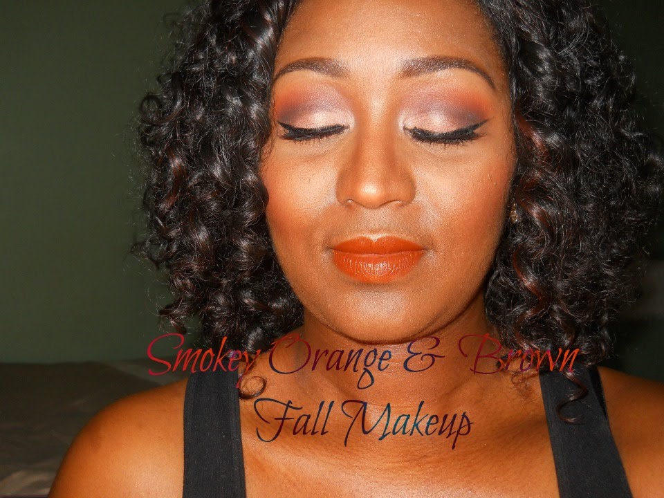 OneSexyMakeup| Smokey Orange & Brown Fall Makeup Tutorial - YouTube