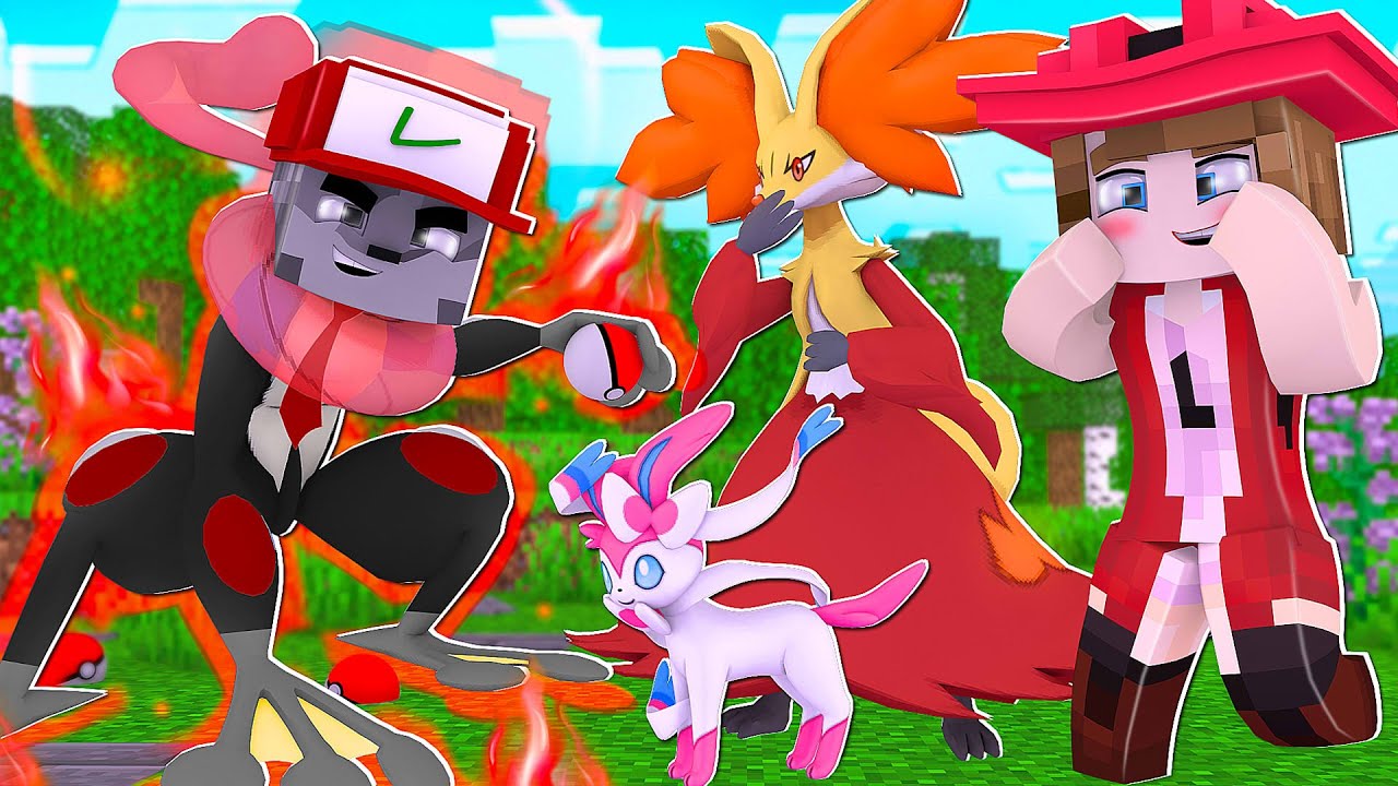 Minecraft : Pokemon Scarlet XY - IMPRESSIONEI A SERENA VIRANDO MEU ...