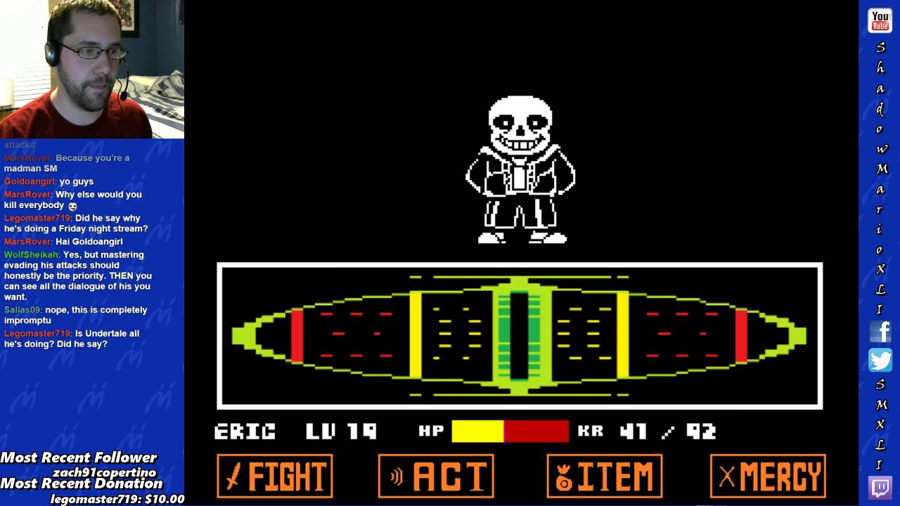 Undertale - Eric Vs. Sans - YouTube