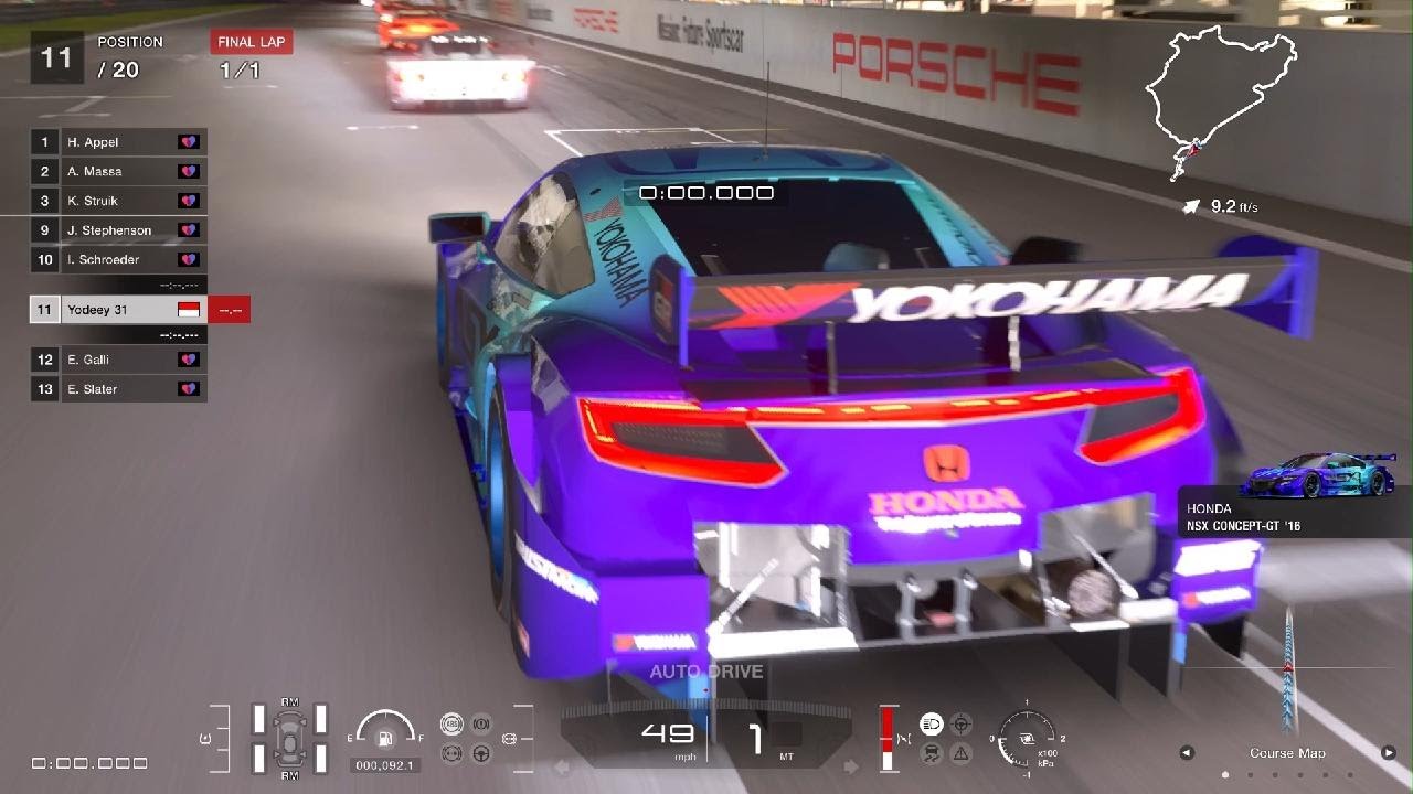 Gran Turismo 7 PS5|Nürburgring Night Race|Honda NSX Concept GT '16 ...