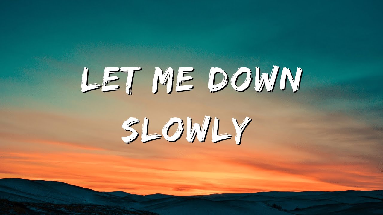 Alec Benjamin - Let Me Down Slowly (Lyrics) - YouTube