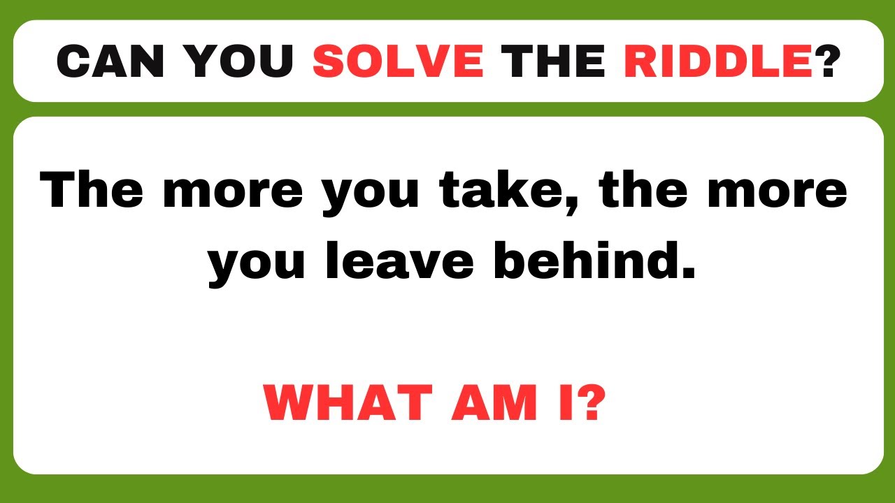 The Ultimate Challenge: Solve These 30 Brain-Tricking Riddles - YouTube