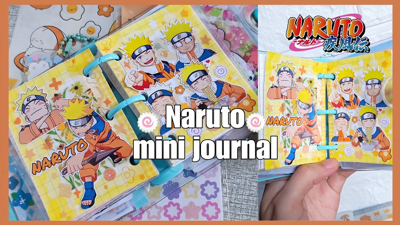 🦊 Let Mini Journal With Me Uzumaki Naruto yellow&orange theme 💛 - YouTube