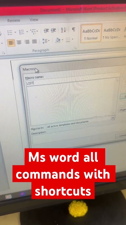 Ms word all commands with shortcuts #shorts #shortsvideo #youtubeshorts ...