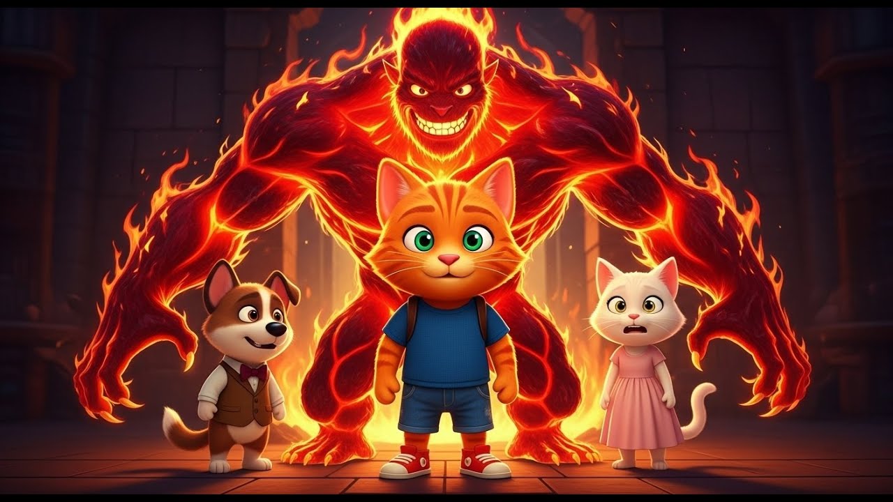 Cursed Kitten Becomes a City-Burning Fire Monster! #aicat #catstory ...