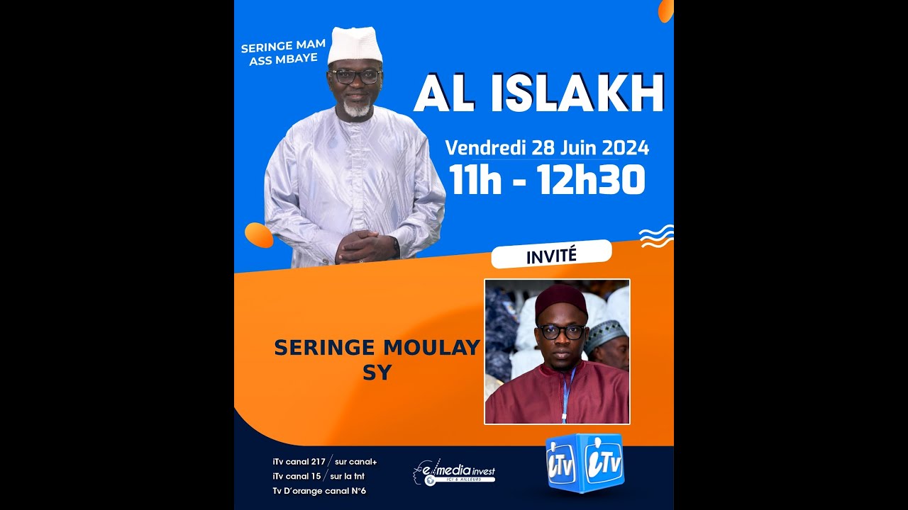 🔴|DIRECT AL ISLAH DU VENDREDI 28 JUIN 2024 AVEC IMAM ASS MBAYE - YouTube
