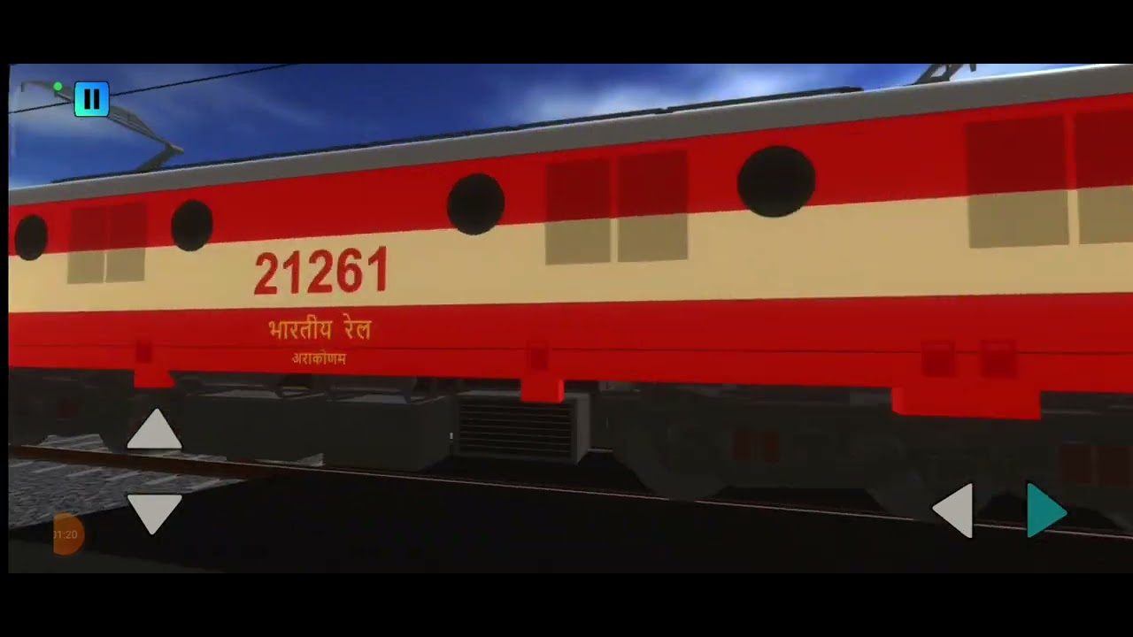 Wam 4 with passenger train and wag 7 with goods train crossing with ...