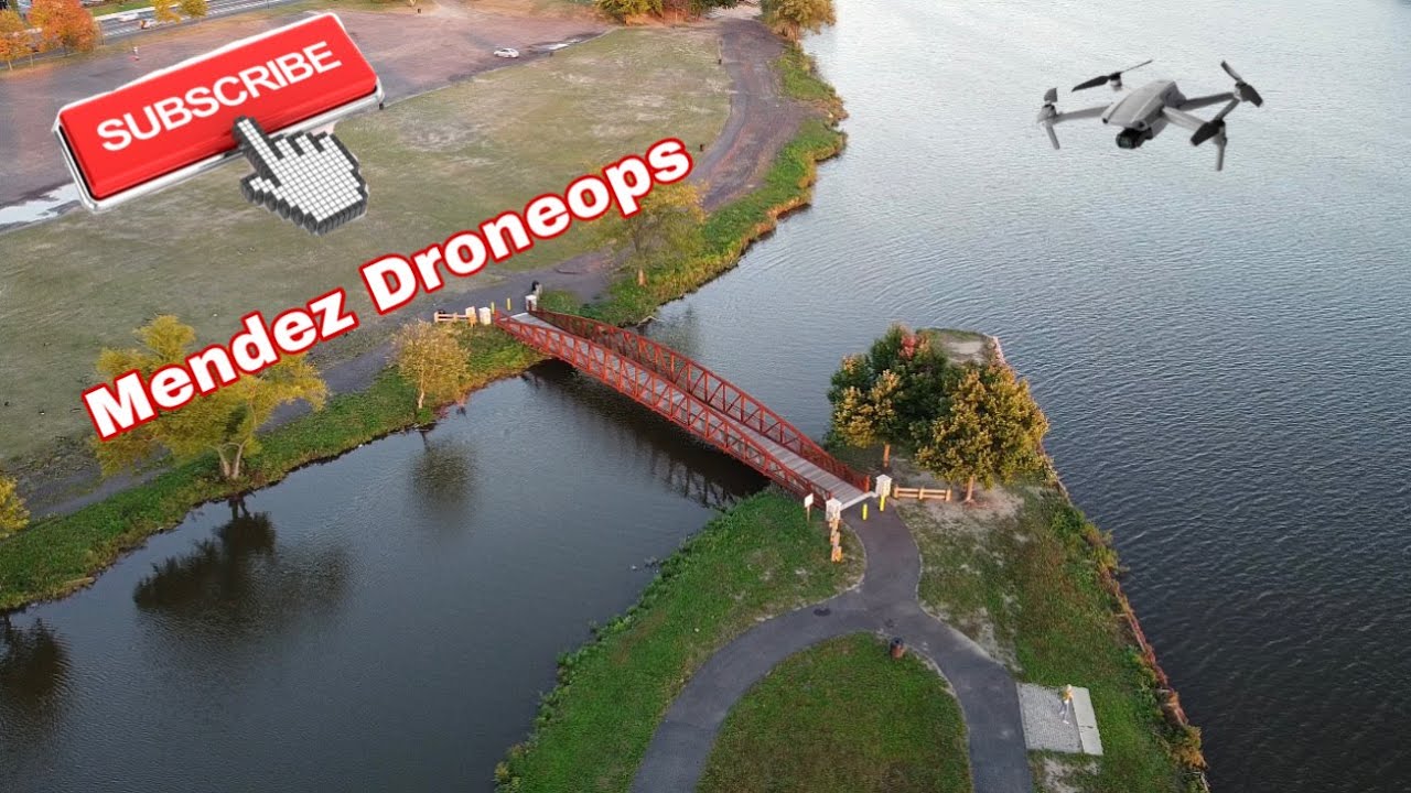 Cooper River Park (2.7K Footage) #drone #bridge #river - YouTube