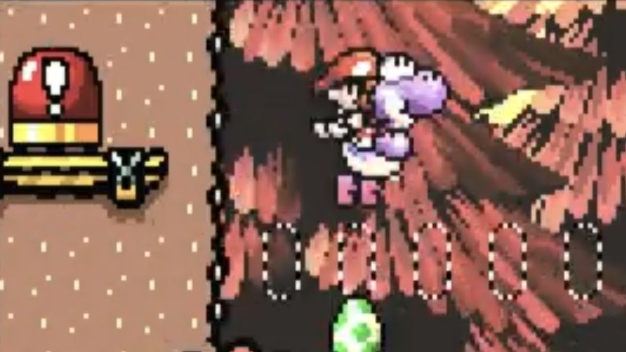Yoshi's Island: Super Mario Advance 3 GBA NSO - 4-5: Chomp Rock Zone ...