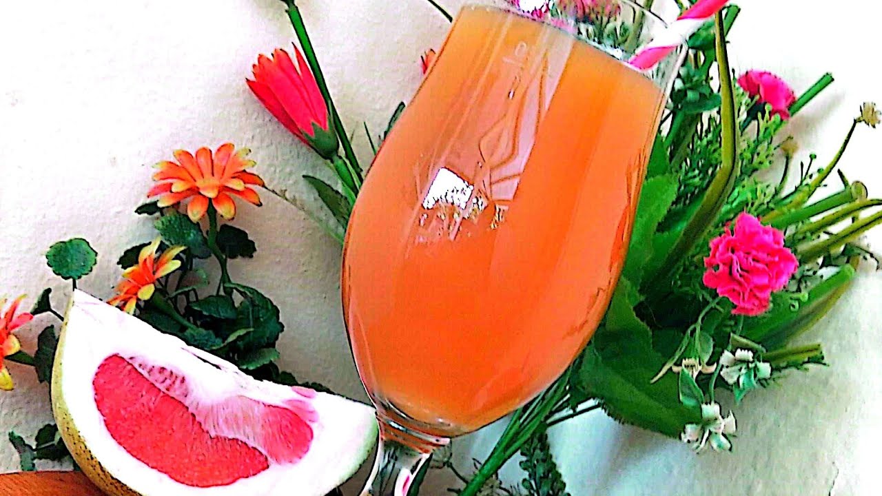 Jus de pamplemousse au thé vert , ananas & citron - YouTube
