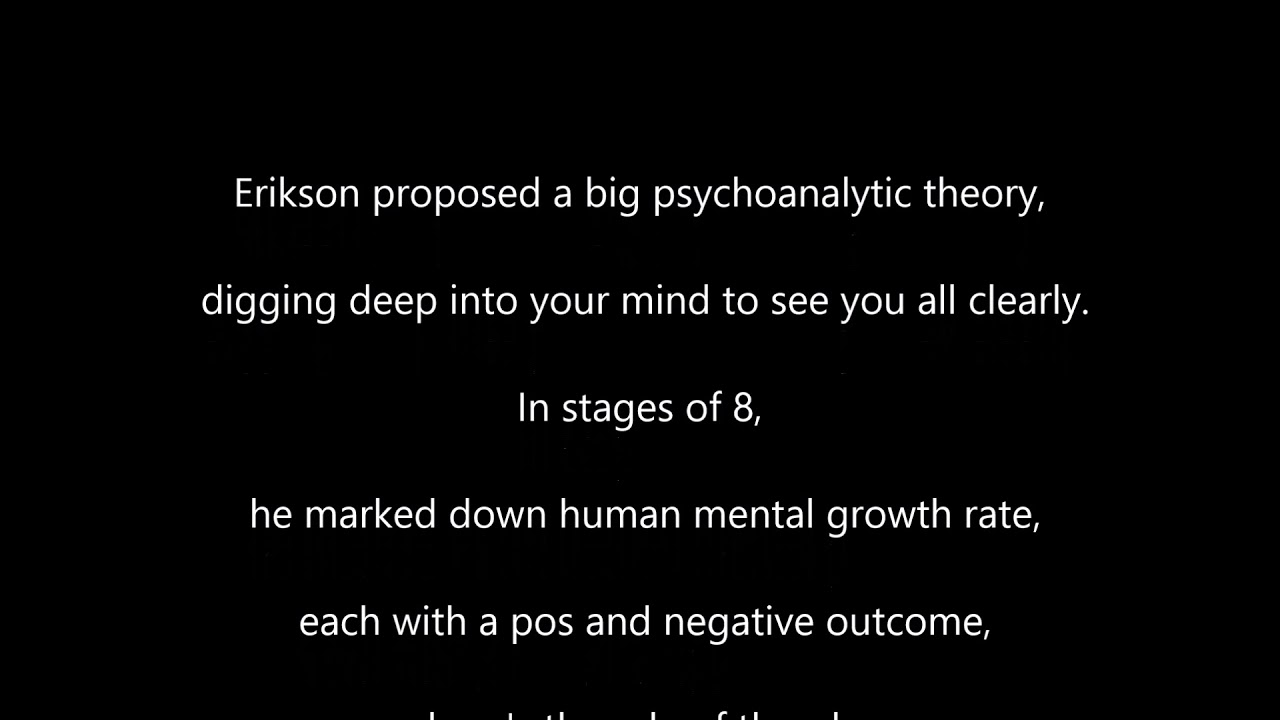 AP Psych Eric Erickson's Psycho-social Development Theory Rap - YouTube