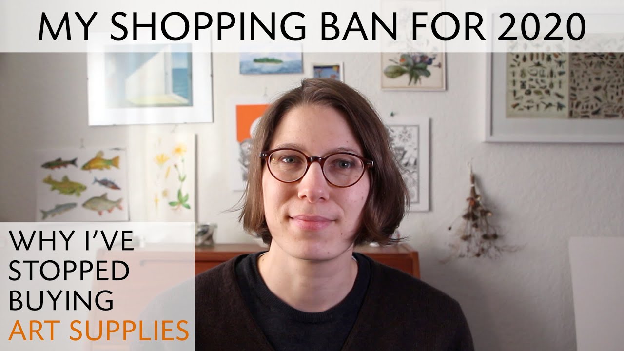 My Shopping Ban for 2020 (no art supplies & more) - YouTube