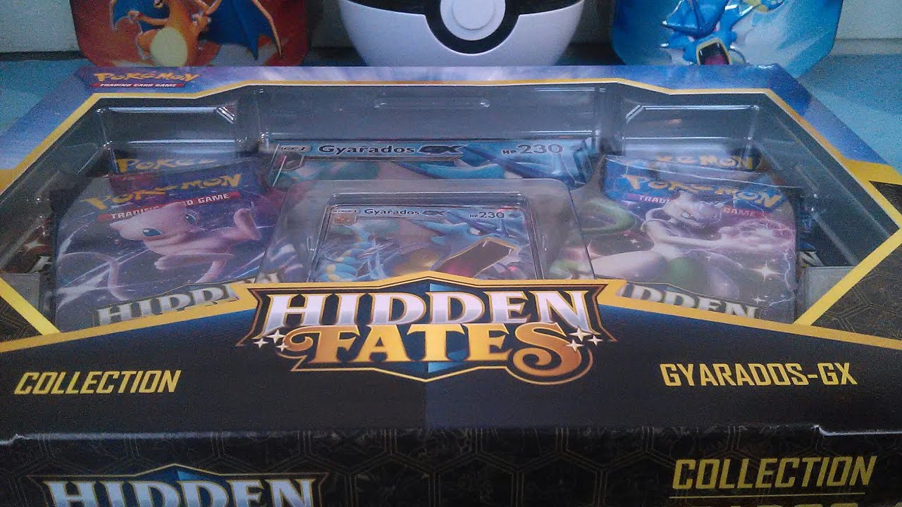 Pokemon hidden fates collection box gyarados - YouTube