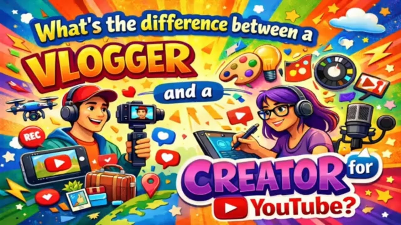 What's the difference between a vlogger and a creator for YouTube ...