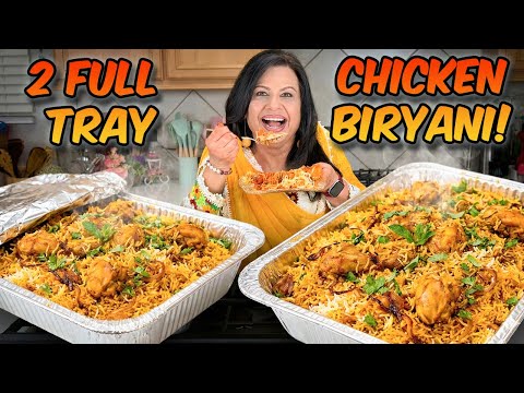 75 People ki 2 Full Tray Catering Style Chicken Biryani Recipe in Urdu Hindi - RKK