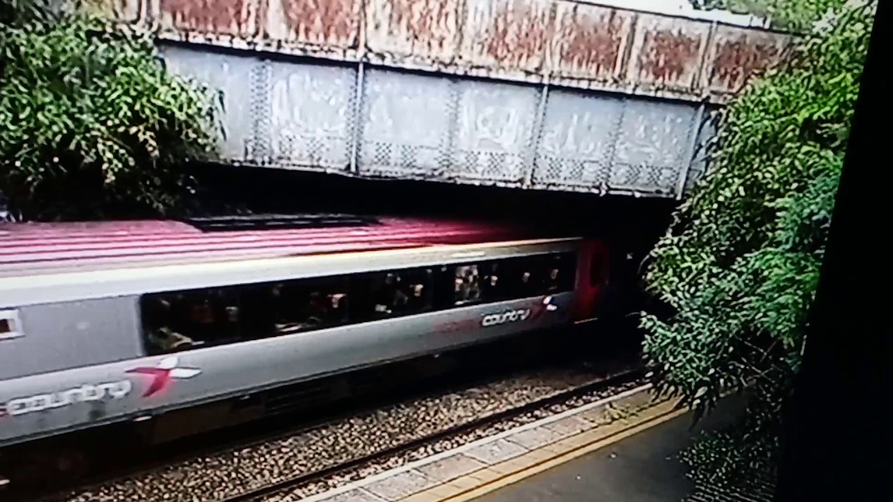 Train departure at Cheltenham Spa railway station 2016 - YouTube