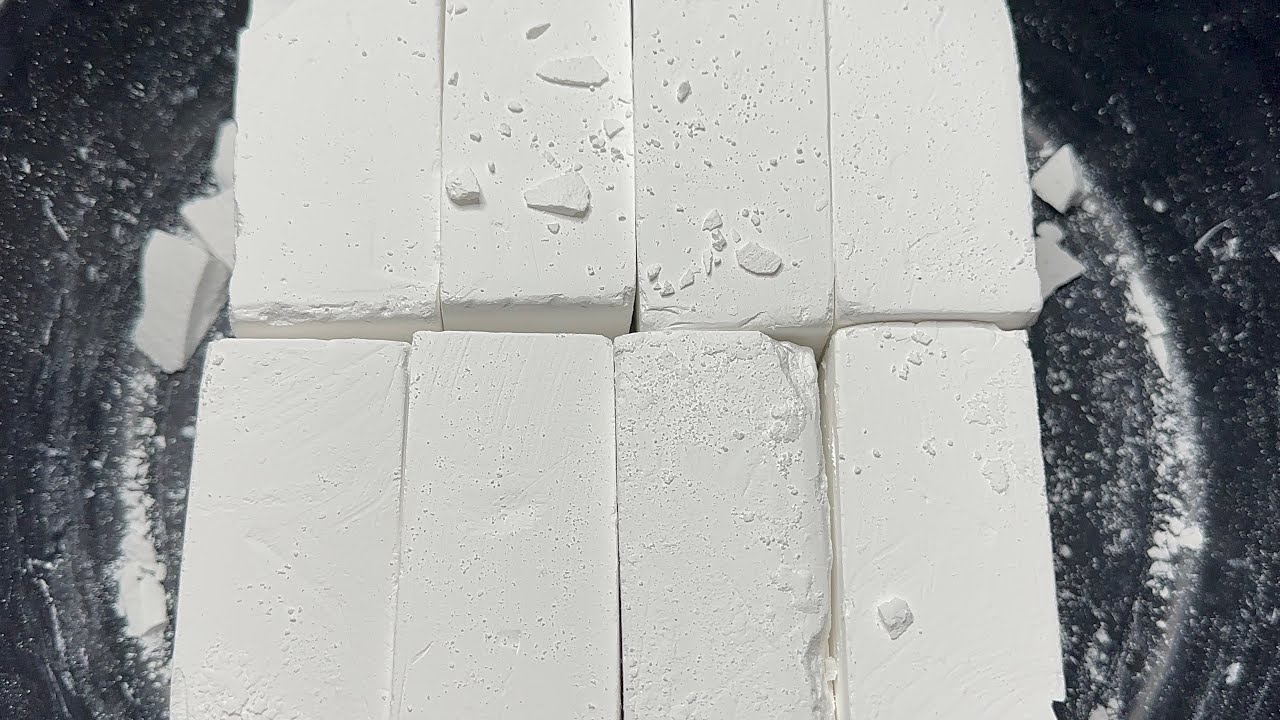 Fresh Soft PJ Blocks for 8k Subs | Part 2 | ASMR Gym Chalk - YouTube