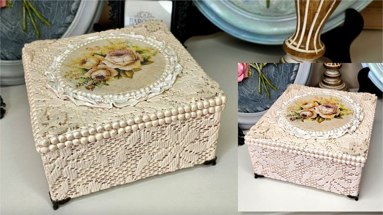 Beautiful Jewelry box from Cardboard/DIY Jewelry Box - YouTube