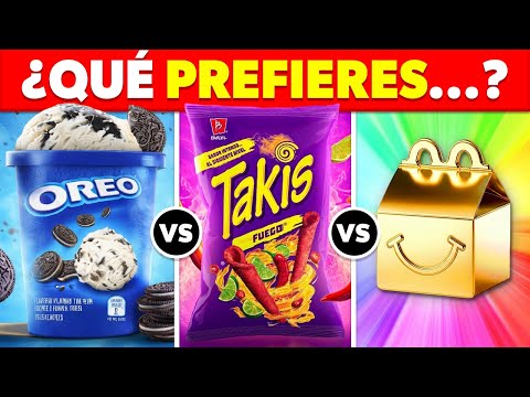 ¿Qué prefieres...? DULCE vs SALADO vs REGALO MISTERIOSO 🍕🍬🎁